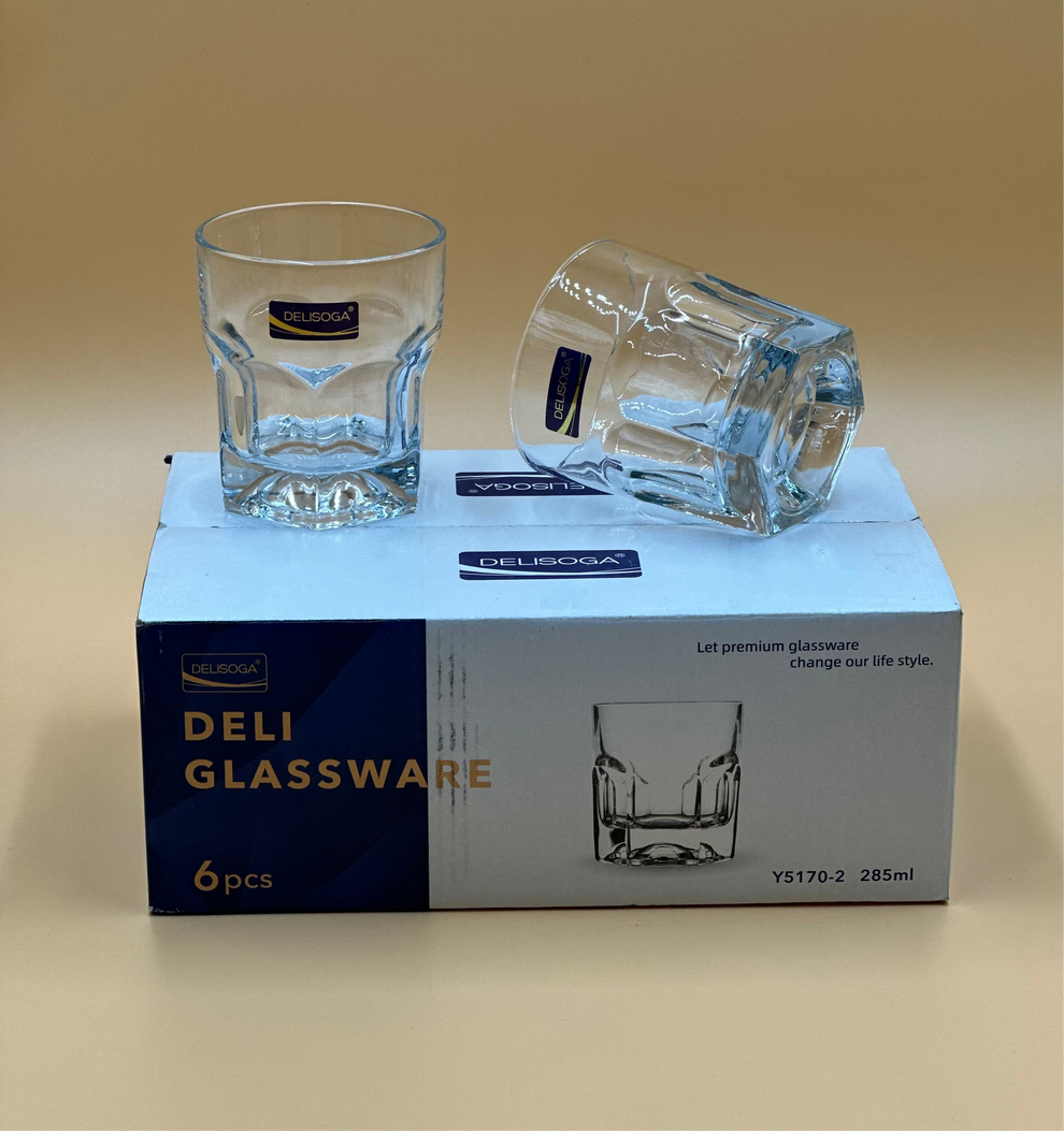 6 Pcs DELISOGA Fine Glass Set 🥂 – Ace Crockery
